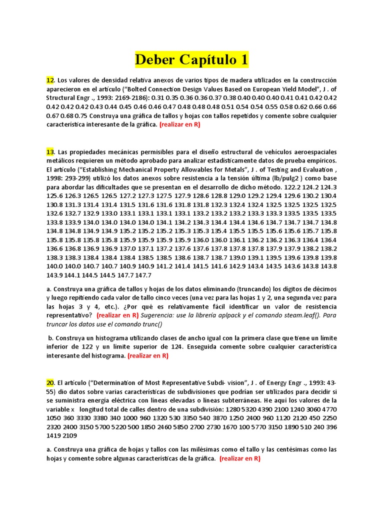 Deber 1 | PDF | Materiales | Ingeniería de Edificación