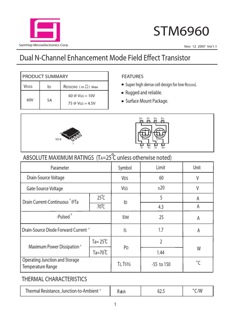 Datasheet 7 | PDF | Field Effect Transistor | Electromagnetism Datasheet 7 | PDF | Field Effect Transistor | Electromagnetism