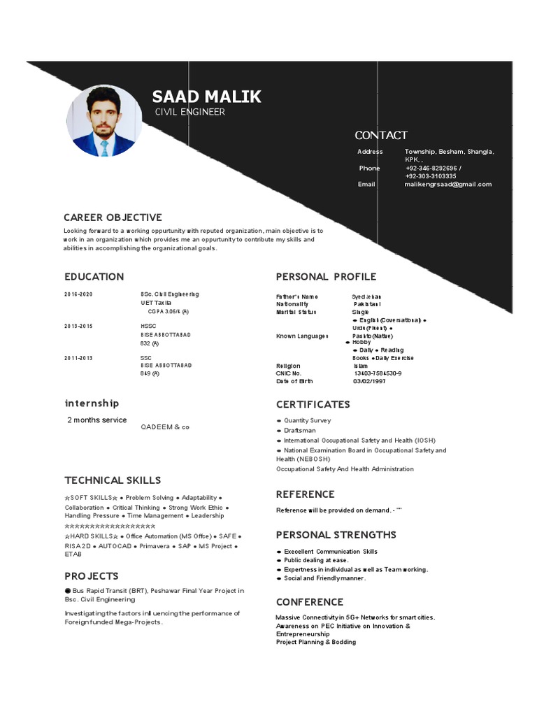 Saad Malik CV | PDF | Business