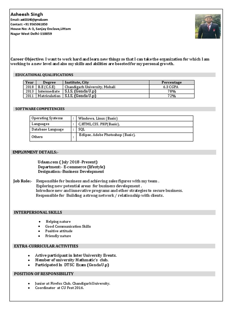 Asheesh Resume | PDF | Computing | Software
