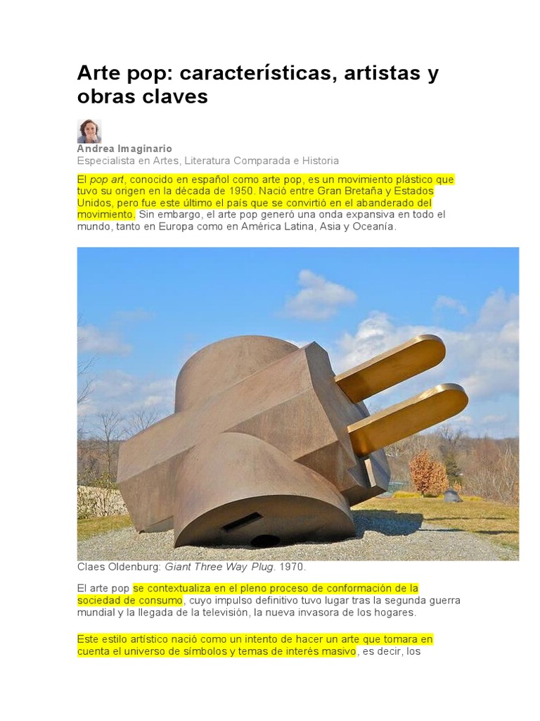 Arte Pop | PDF | Andy Warhol | Pinturas