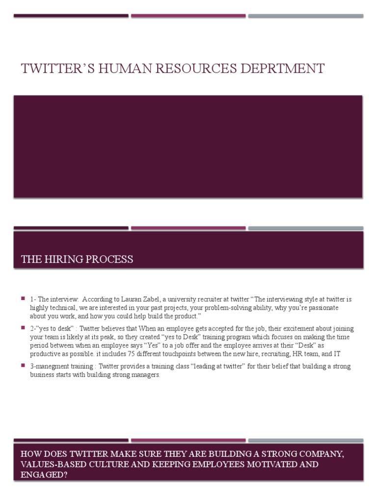 Twitter HRM and OB Study | PDF | Human Resource Management | Labor