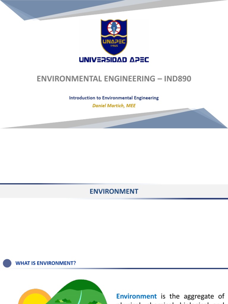 1.introduction To Environmental Engineering | PDF | Air Pollution | Natural Environment
