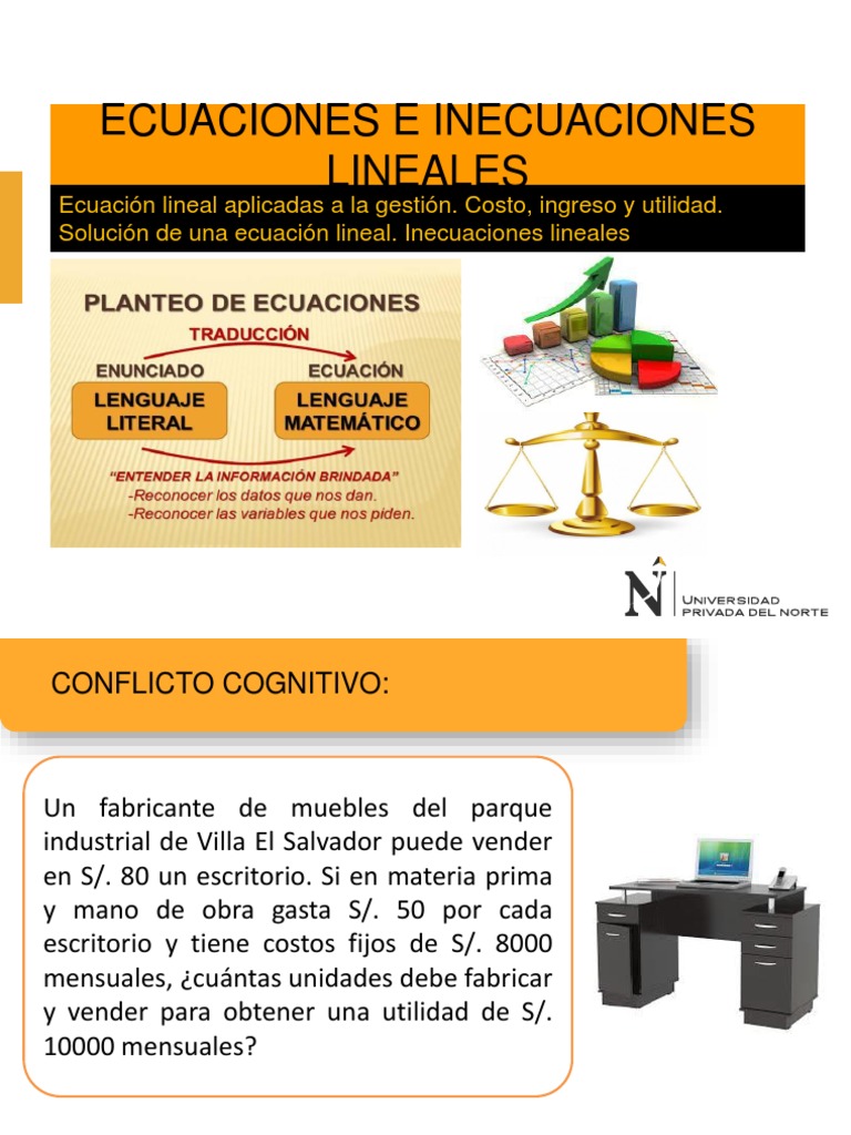 Ecuaciones e Inecuaciones Lineales | PDF | Ecuaciones | Desigualdad (Matemáticas)