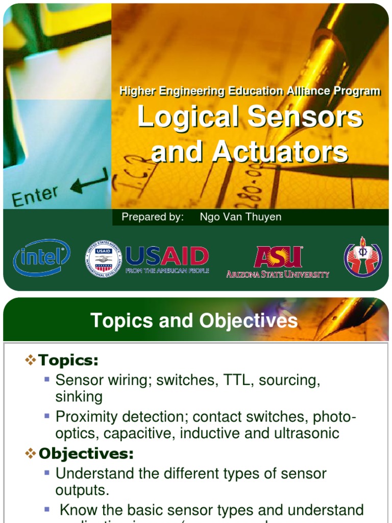 3 - Logical Sensors and Actuators | PDF | Switch | Actuator