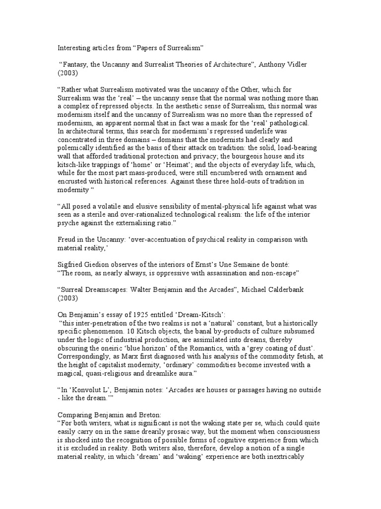 Surrealism_contemporary | PDF | Surrealism | Modernism