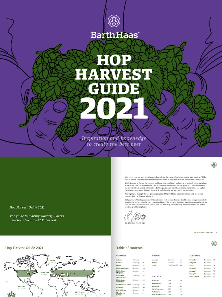 Barthhaas Hop Harvest Guide 2021 en | PDF | Hops | Vegan Cuisine