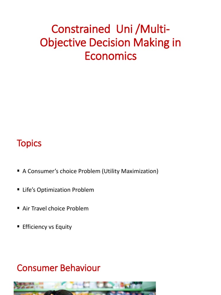 Dripto Bakshi - Lecture Slides - Constrained Optimization | PDF ...