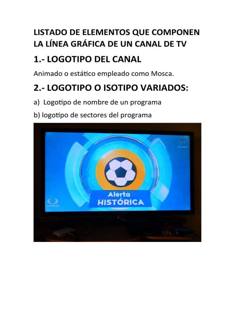 Práctico LISTA ELEMENTOS DE LÍNEA GRÁFICA | PDF