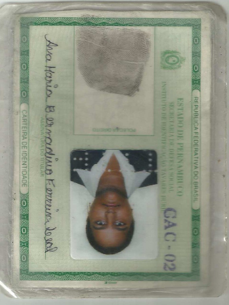 Ana Maria - RG Frente e Verso | PDF