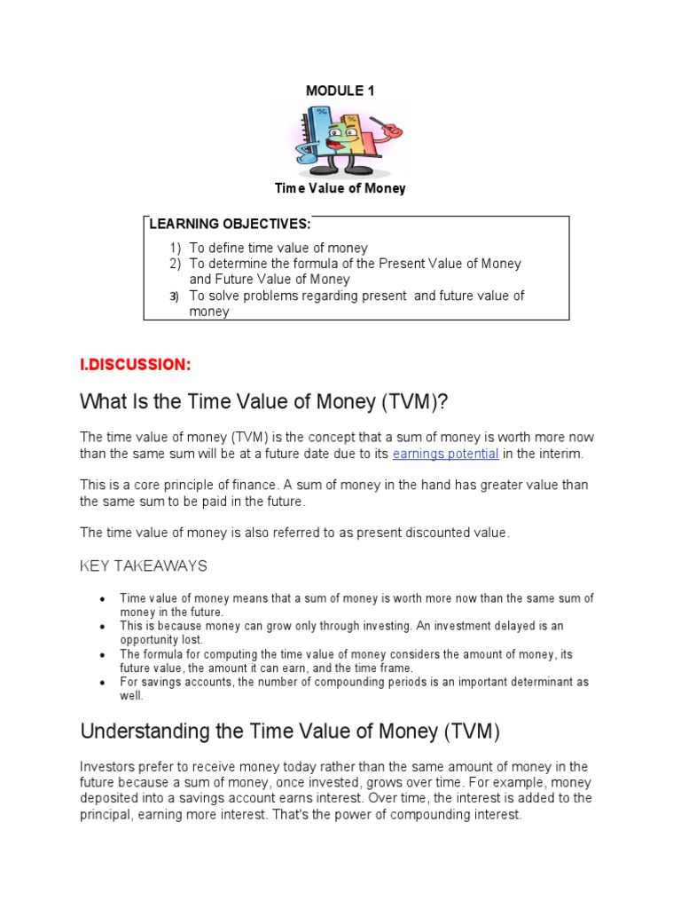 Understanding Time Value of Money | PDF | Time Value Of Money | Money