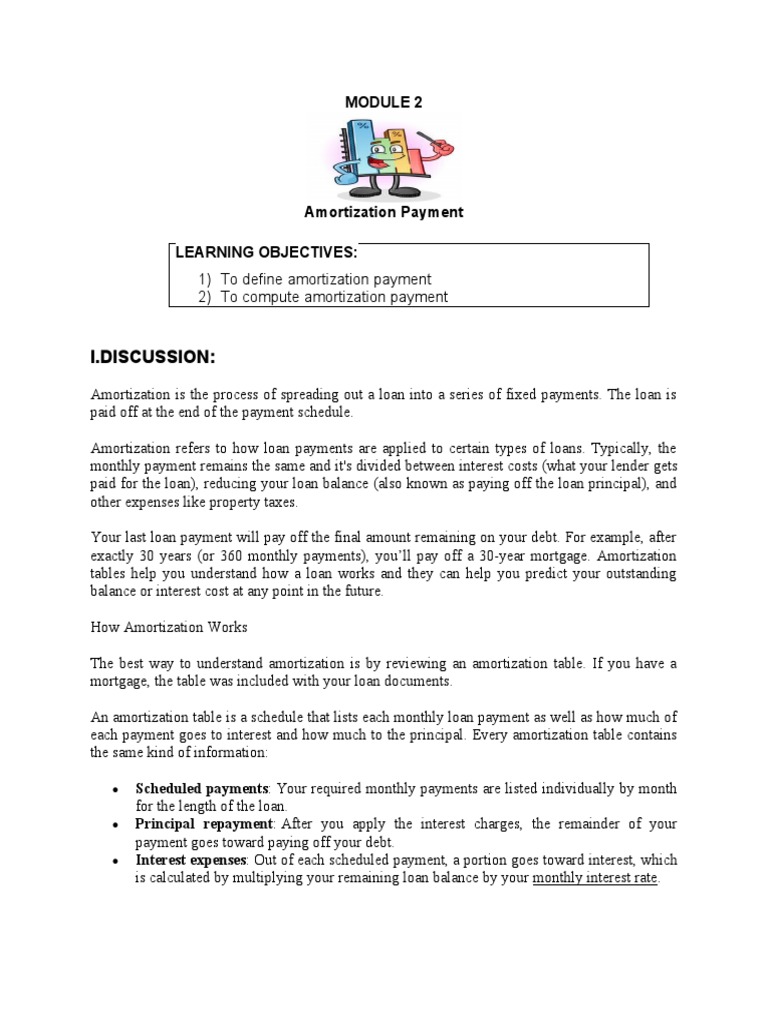 AMORTIZATION | PDF | Business | Finance & Money Management