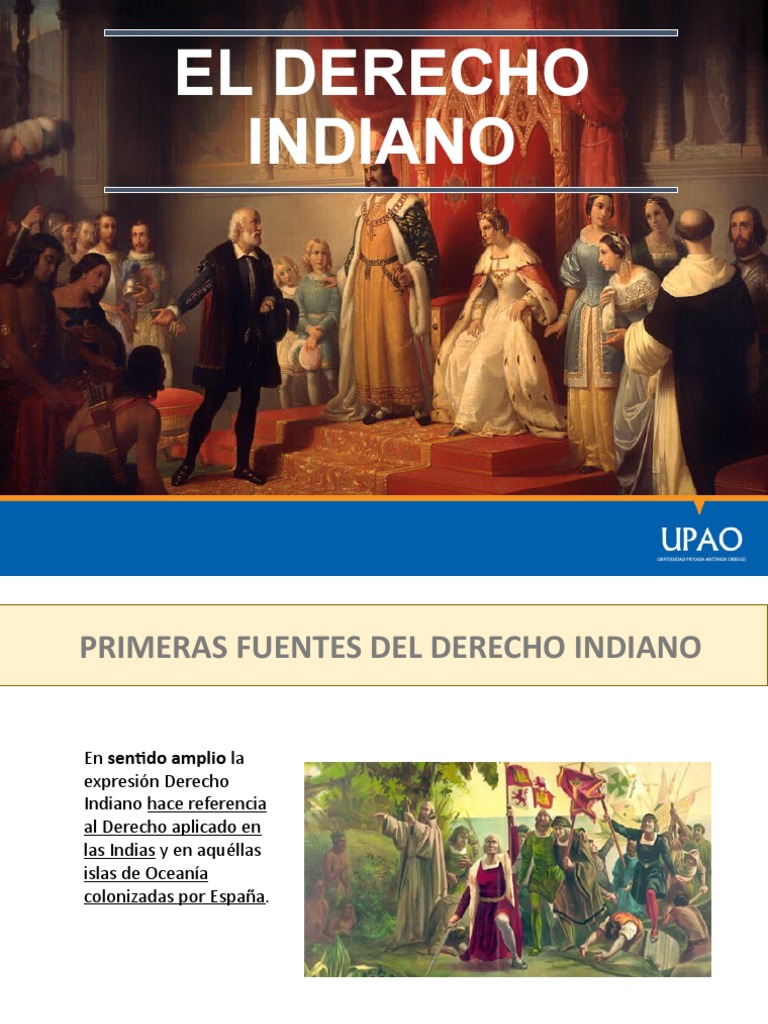 El Derecho Indiano | PDF | Fuentes del derecho | Américas