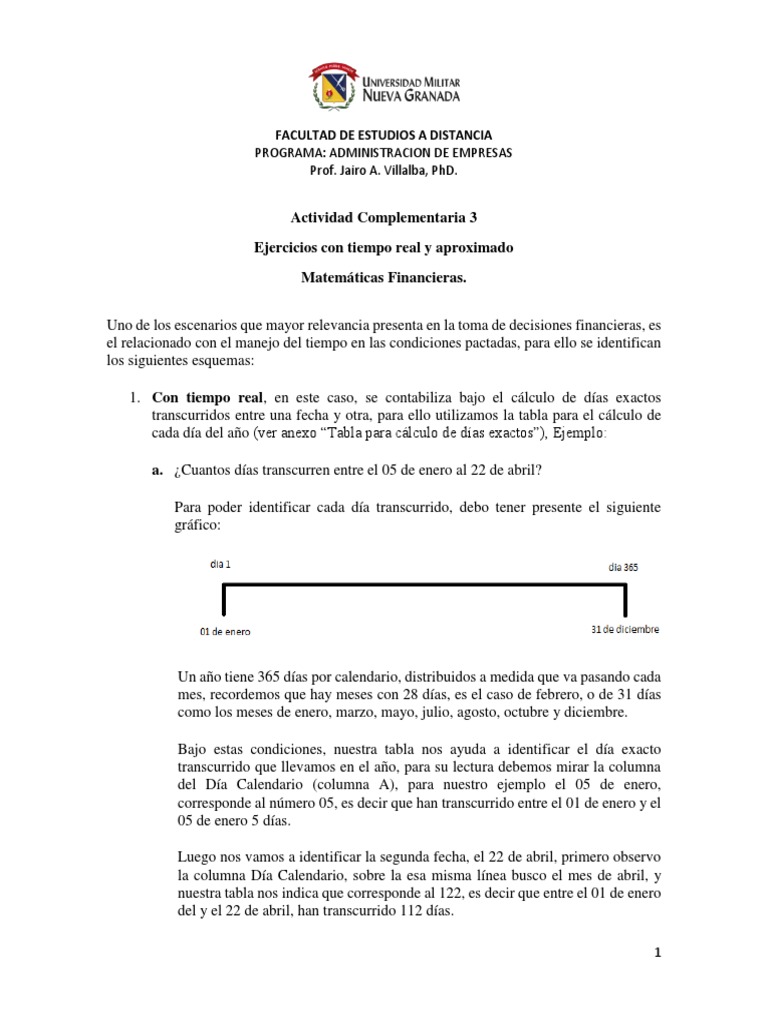 Actividad Complementaria 3... | PDF | Calendario