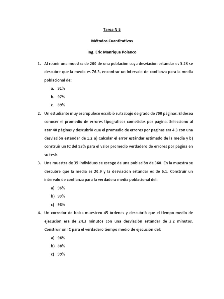 Tarea N 5 | PDF