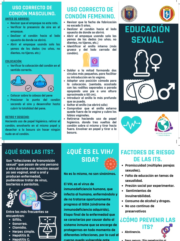 Uso correcto del condón y prevención ITS | PDF | VIH / SIDA | Condón