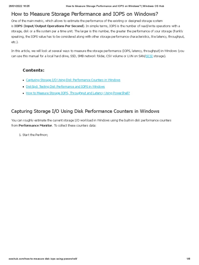 How To Measure Storage Performance and IOPS On Windows - Windows OS Hub | PDF | Hard Disk Drive ...
