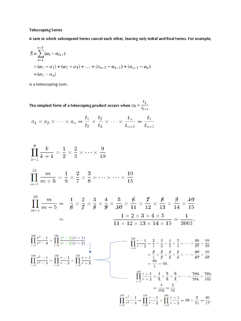 Telescoping Series | PDF