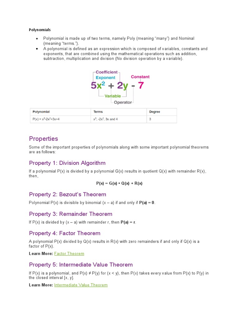 Polynomial | PDF | Polynomial | Factorization Polynomial | PDF | Polynomial | Factorization