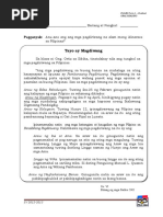 Grade 6 Reading Passage in Filipino | PDF