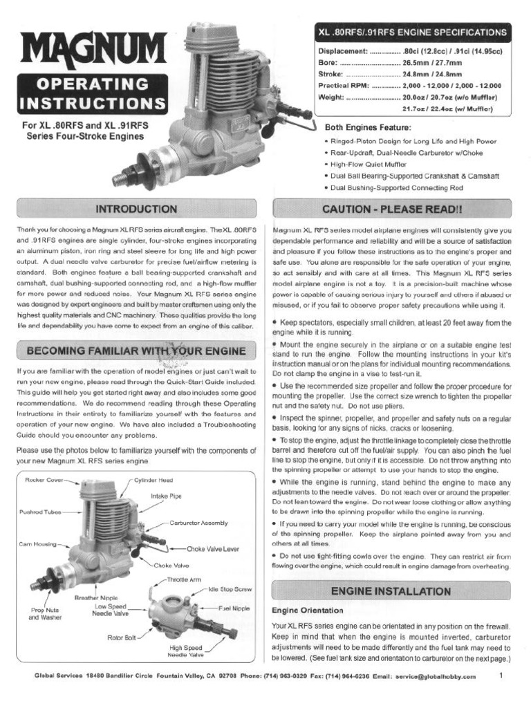 FS91AR-Magnum - XL-Operating Instructions | PDF