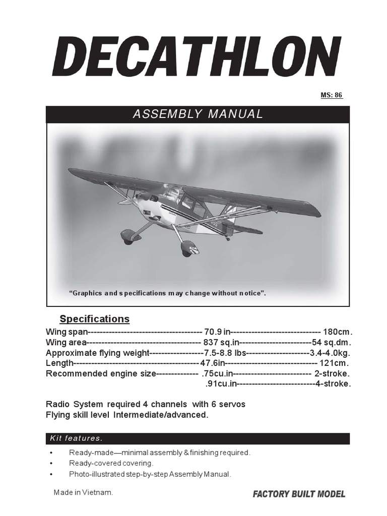 Super Decathlon | PDF | Flight Control Surfaces | Aileron