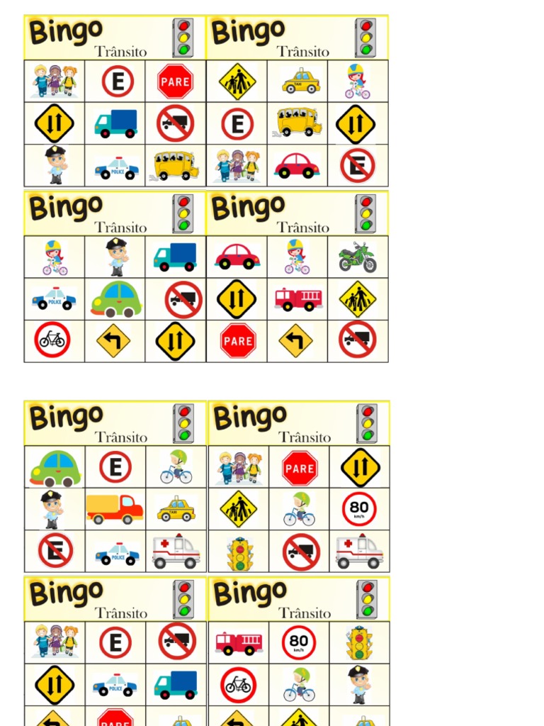 Bingo de Transito | PDF