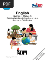 CVC Pattern Grade 2 | PDF | Curriculum | English Language