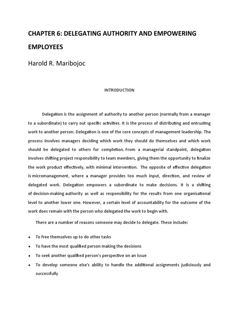 Chapter 6. Narrative Report | PDF | Evaluation | Leadership