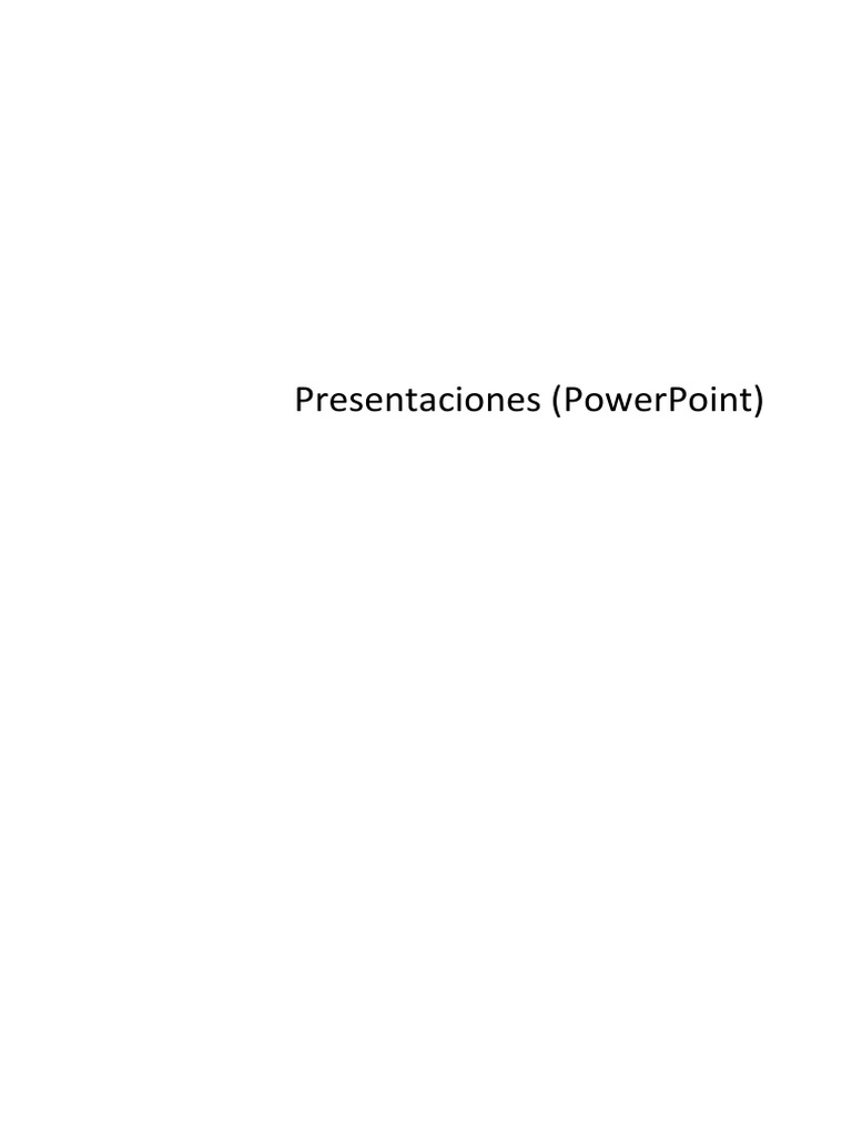 Guía para Elaborar Presentaciones | PDF | Microsoft PowerPoint | Animación