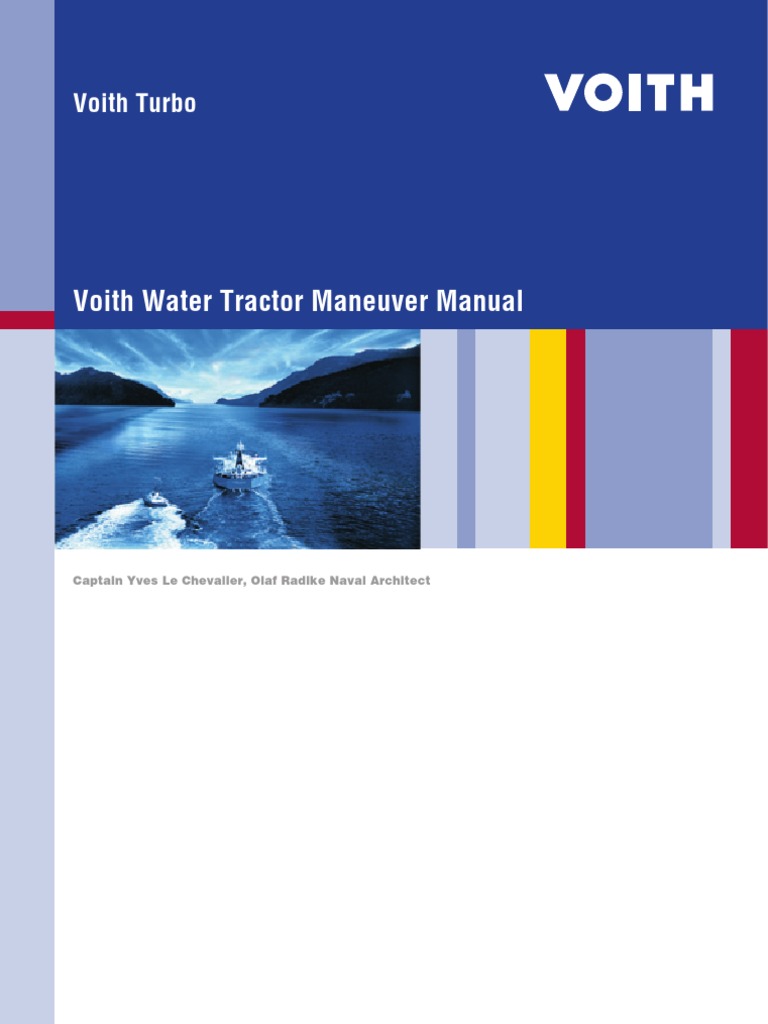 Voith Water Tractor Maneuver Manual - Voith Turbo | PDF | Tugboat | Ships