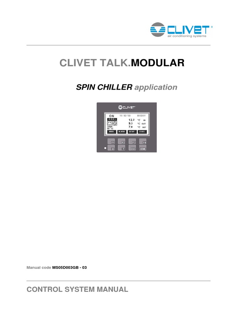 Clivet Controller Modular | PDF | Machines | Continuum Mechanics
