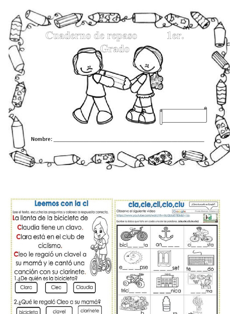 Cuaderno de Repaso Rumbo A Segundo | PDF