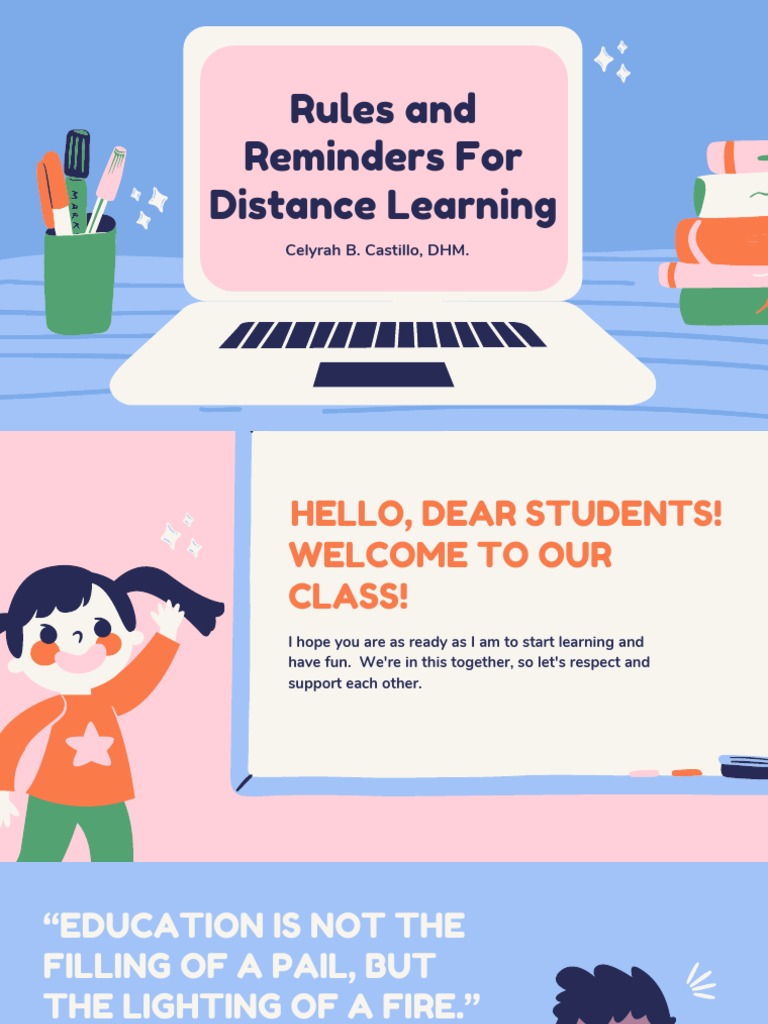 Virtual Classroom Rules | PDF | Classroom | Distance Education