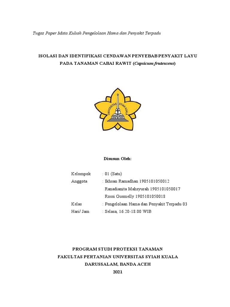 Paper Kelompok 1 PHPT 01 | PDF | Teknologi & Rekayasa