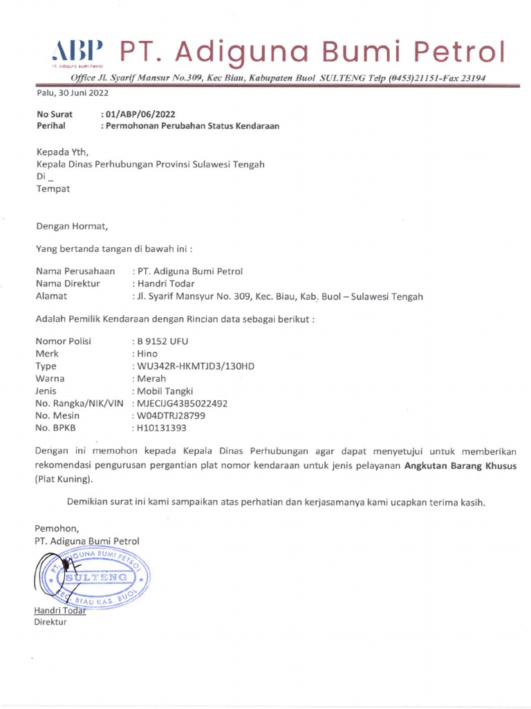 PT. Adiguna Bumi Petrol | PDF