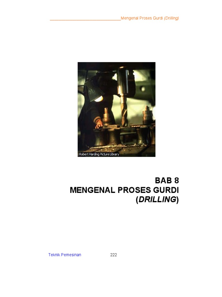Proses Drilling Atau Gurdi | PDF | Griya & Taman | Komputer