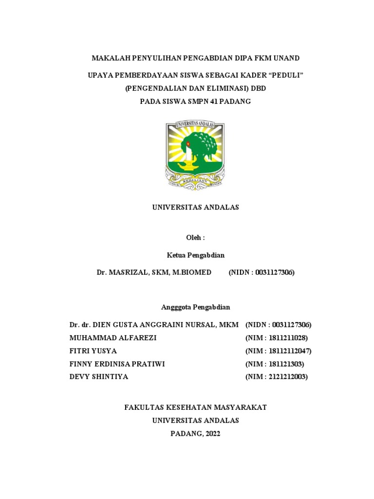 Materi Penyuluhan DBD | PDF