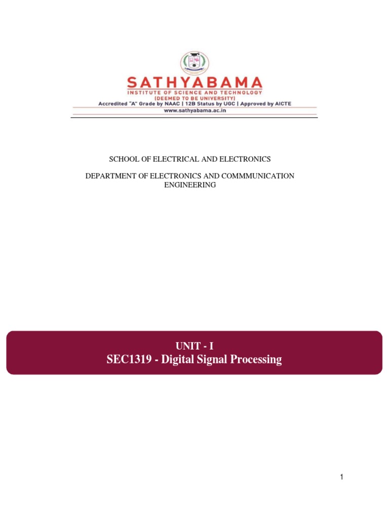 Sec 1319 | Download Free PDF | Discrete Fourier Transform | Computational Science