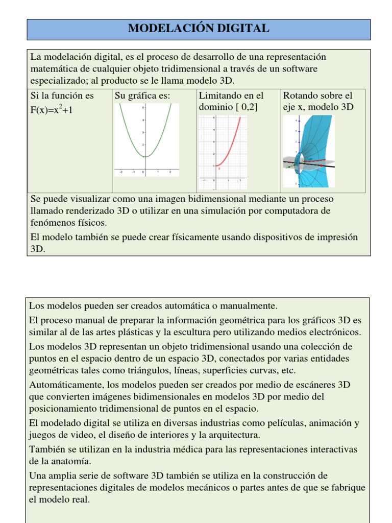 Sesion 9 Modelacion Digital | PDF | modelado 3D