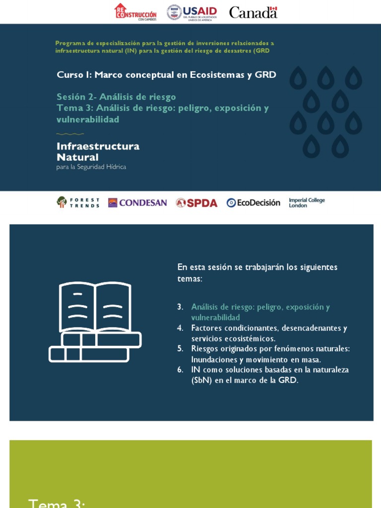 C1-S2-Tema3-Análisis de Riesgo Peligro Exposición y Vulnerabilidad | PDF | Riesgo | Resiliencia ...
