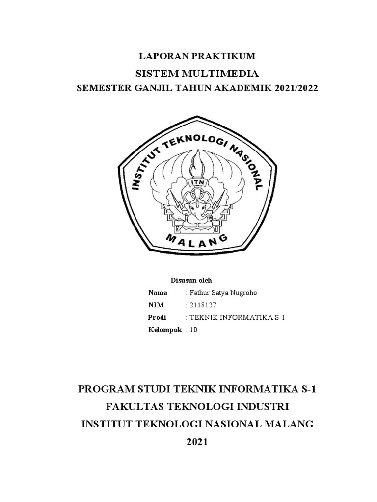 Laporan Praktikum Sistem Multimedia | PDF