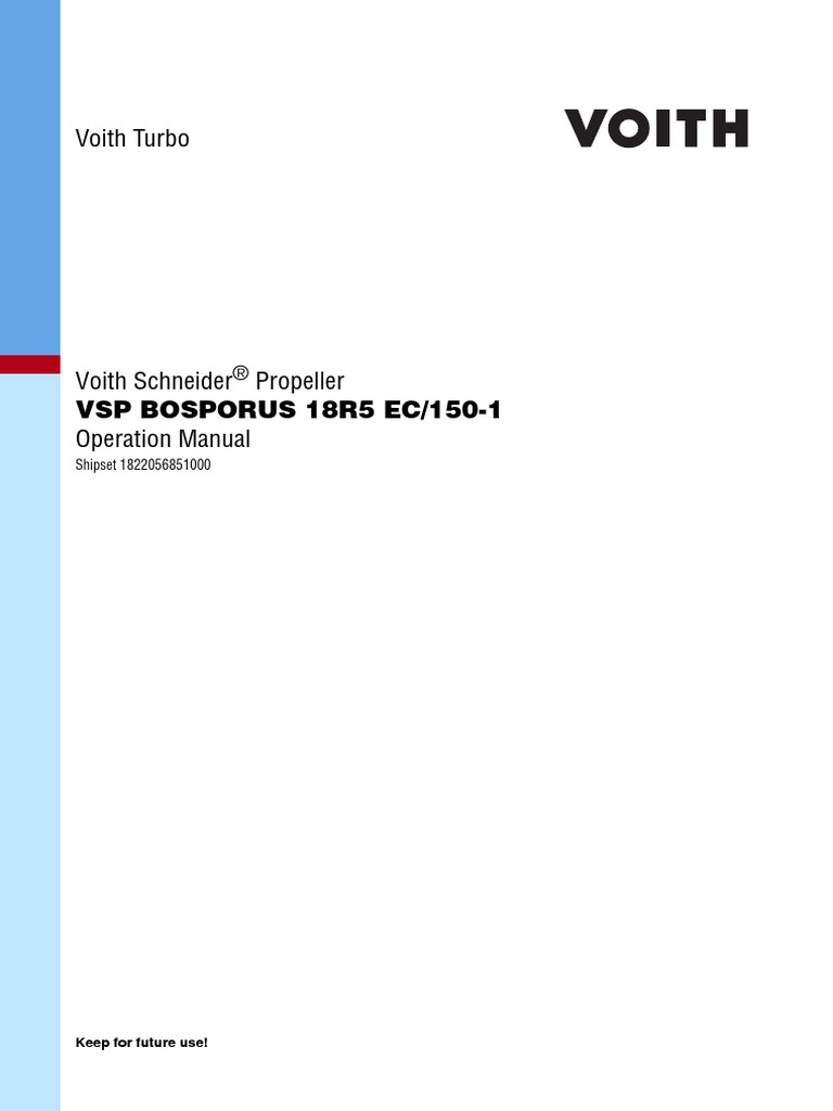 Voith Manualspare Part List | PDF | Propeller | Lubricant