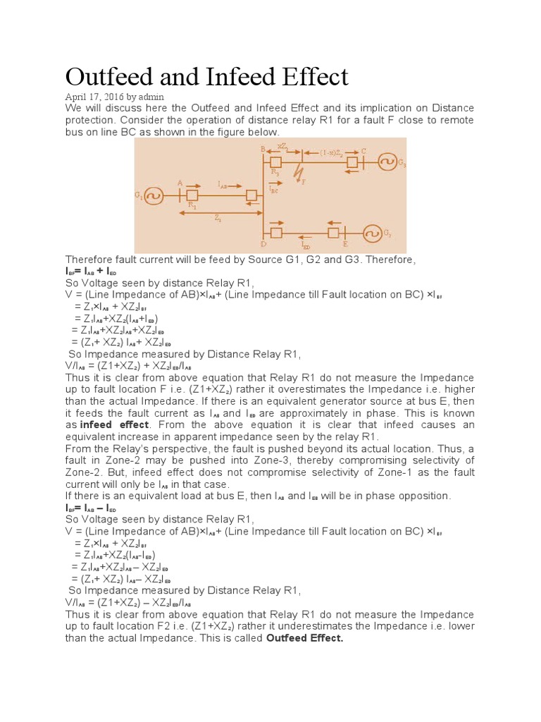 Outfeed And Infeed Effect Pdf Electrical Impedance Physical Quantities