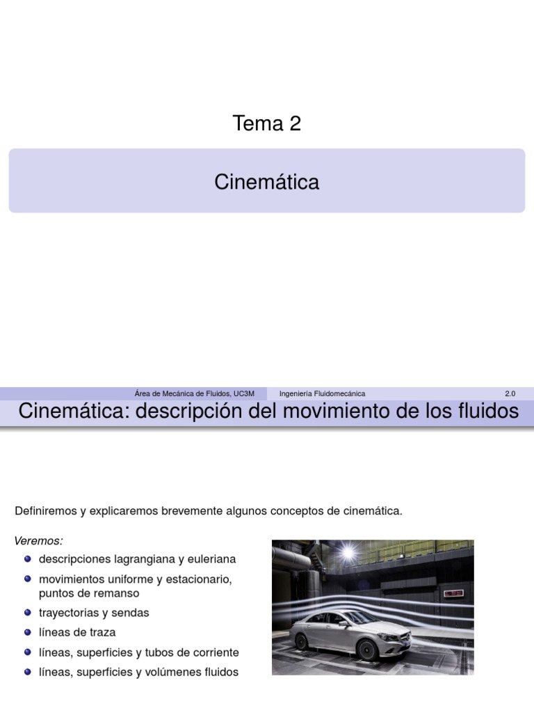 Trayectorias, Sendas.. | PDF | Cinemática | Mecánica de fluidos