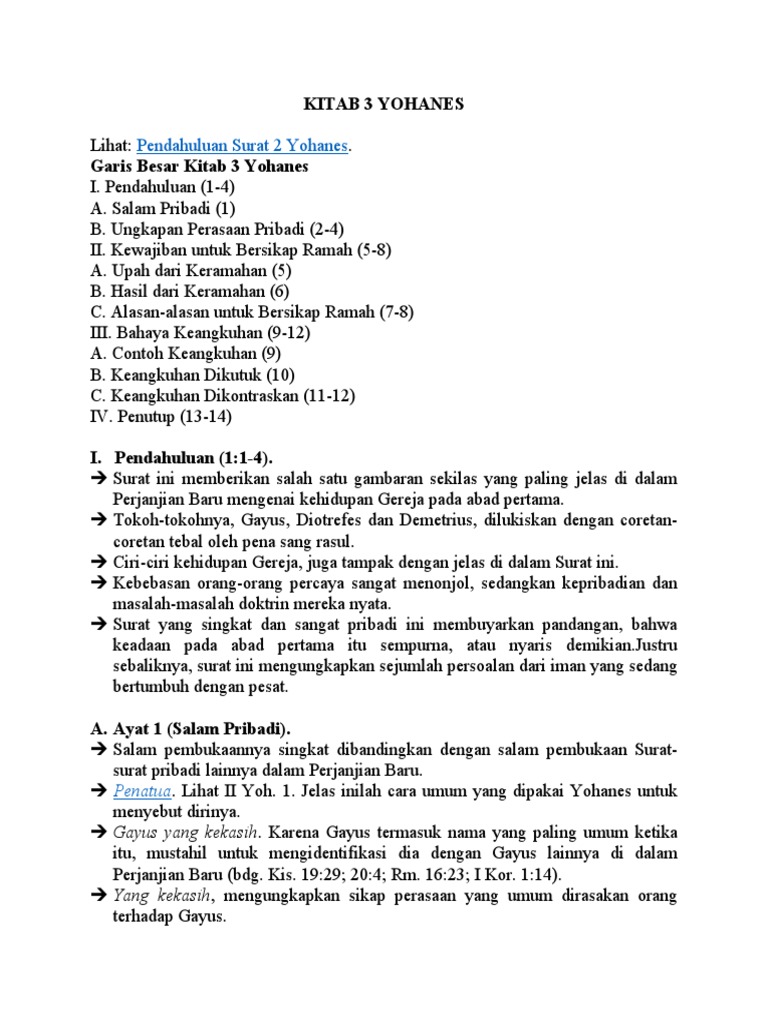 Analisis 3 Yohanes | PDF | Filsafat
