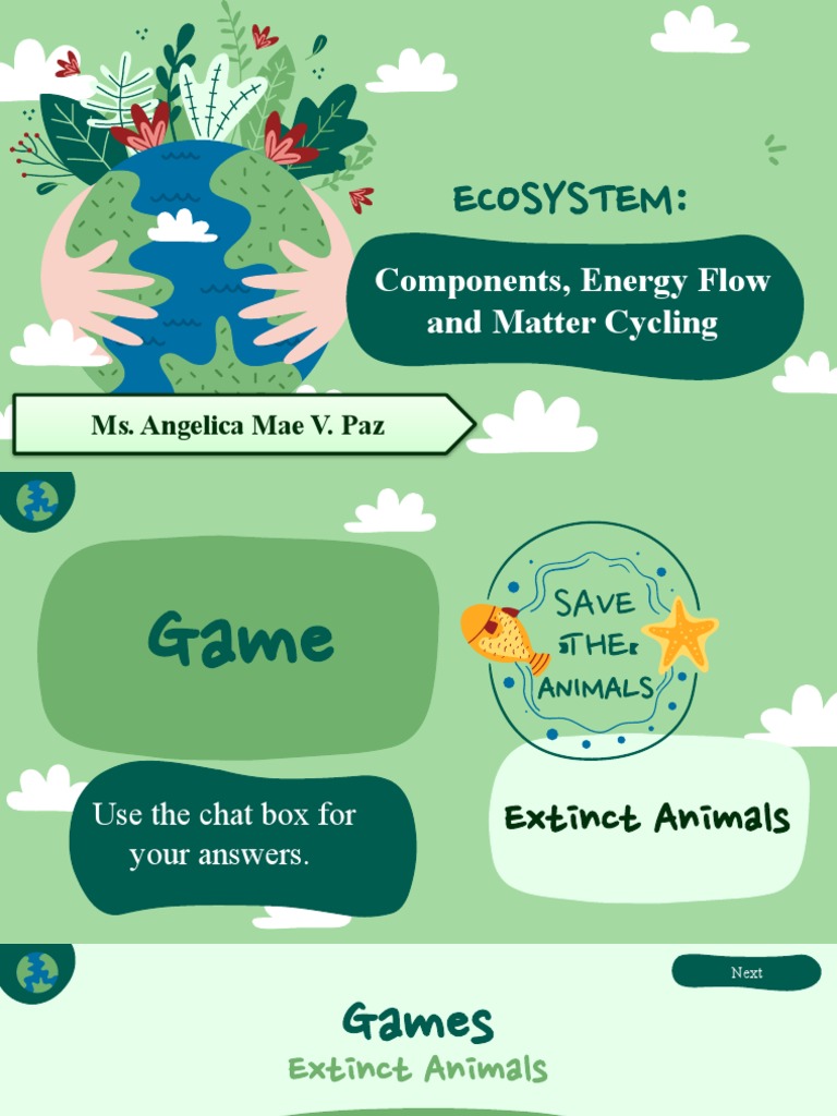 ECOSYSTEM - Components, Energy Flow and Matter Cycling | PDF | Food Web ...