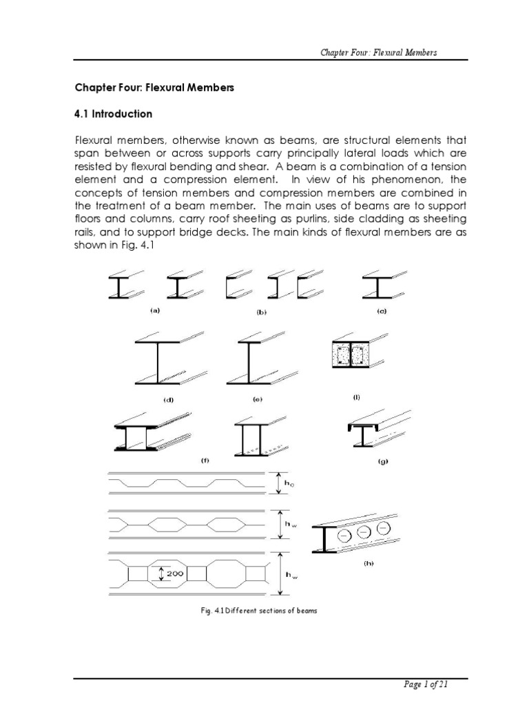 4 Flexural Member | Download Free PDF | Buckling | Bending