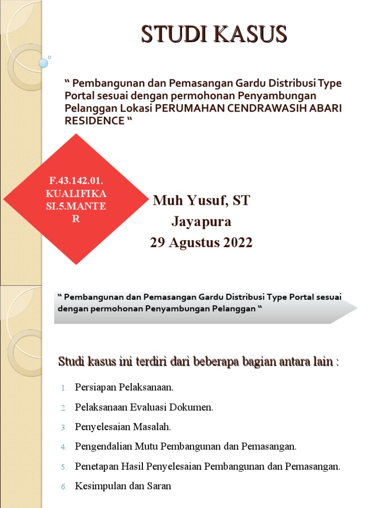 Studi Kasus Muh Yusuf, ST | PDF | Griya & Taman | Komputer