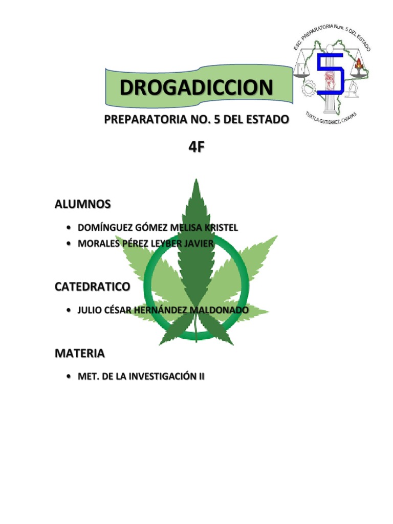 Drogadicción en jóvenes 2020 | PDF | La dependencia de sustancias | Nicotina